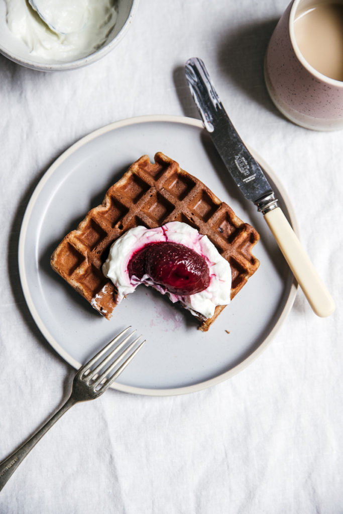 Teff and Banana Waffles + all the ways to find joy • sweetpea darlingheart